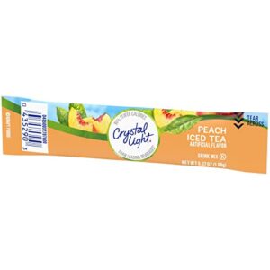 Crystal Light Sugar-Free Peach Iced Tea On-The-Go Powdered Drink Mix 10 Count