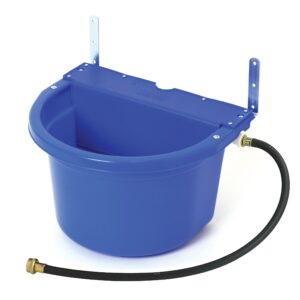 little giant® automatic animal waterer | float controlled automatic waterer for livestock | heavy duty and durable | made in usa | 4 gallon | blue