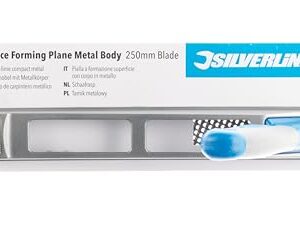 Silverline 103696 Surface Forming Plane Metal Body 250 mm Blade, Grey