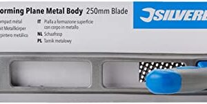 Silverline 103696 Surface Forming Plane Metal Body 250 mm Blade, Grey