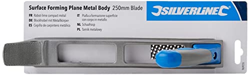 Silverline 103696 Surface Forming Plane Metal Body 250 mm Blade, Grey