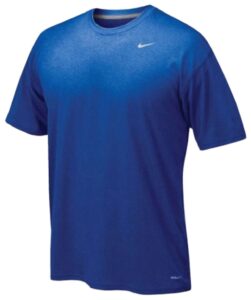 nike men's legend short sleeve tee, royal, m