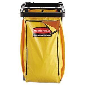 rubbermaid 1966881 vinyl replacement bag, 34 gallon, yellow