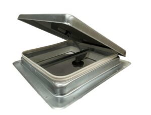 14" rv roof vent w/ low profile metal lid 75111-c