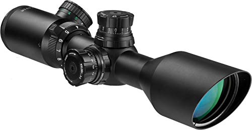 Barska AC11668 3-9x42 2nd Generation Compact Scope with Illuminated Mil-Dot Reticle , Black