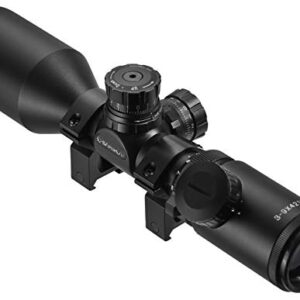 Barska AC11668 3-9x42 2nd Generation Compact Scope with Illuminated Mil-Dot Reticle , Black