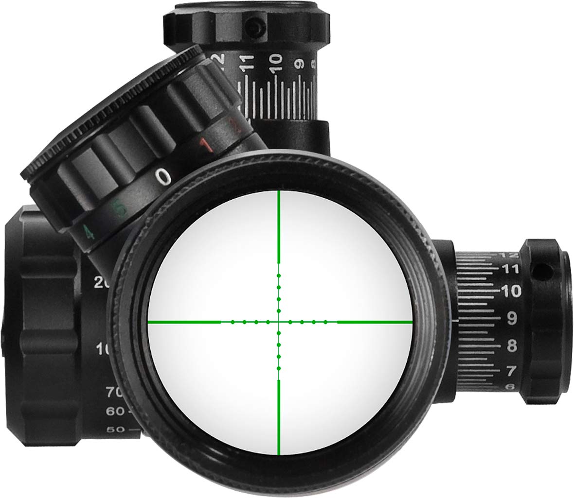 BARSKA unisex adult 6-24x50 Mil Dot Sniper Scope, Black, 6-24x50mm US