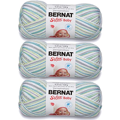 Bernat Softee Baby Yarn Ombres (3-Pack) Prince Pebbles 166031-31201