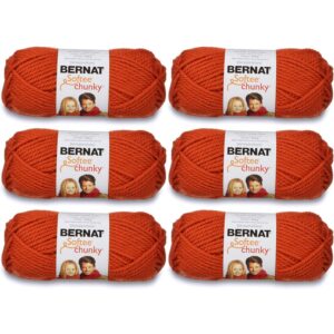 bernat softee chunky yarn (6-pack) pumpkin 161128-28630