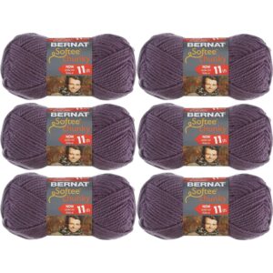 bernat softee chunky yarn (6-pack) dark mauve 161128-28323