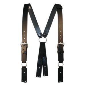 boston leather 9175 leather firefighter suspenders