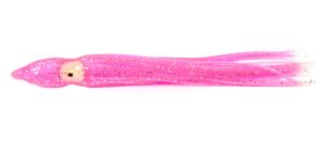 boone big game trolling skirt (pack of 10), hot pink, 4 1/4-inch