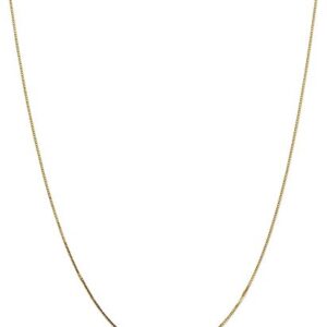 IceCarats 14K Yellow Gold 18 inch .7mm Box Chain Necklace 14K Yellow Gold - 0.7mm - 18 inch