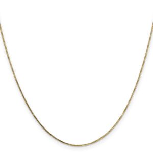 IceCarats 14K Yellow Gold 18 inch .7mm Box Chain Necklace 14K Yellow Gold - 0.7mm - 18 inch