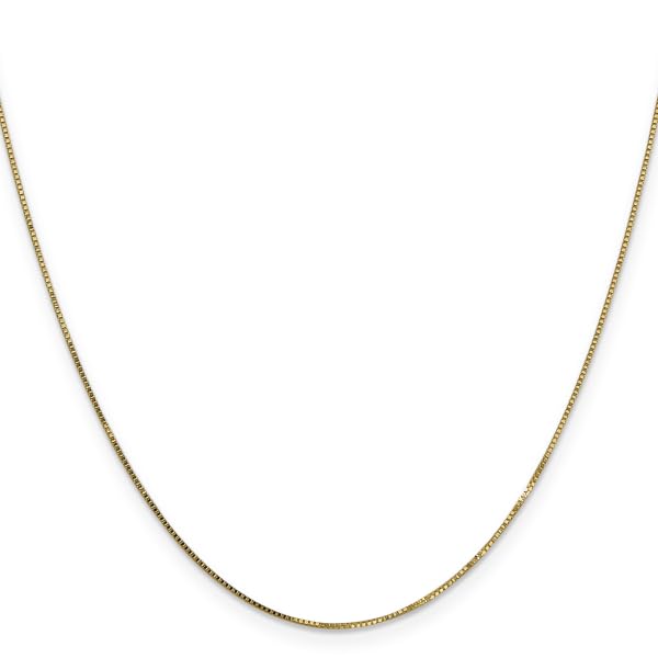 IceCarats 14K Yellow Gold 18 inch .7mm Box Chain Necklace 14K Yellow Gold - 0.7mm - 18 inch