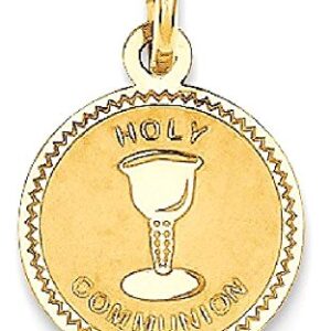 IceCarats 14K Yellow Gold Holy Communion Necklace Charm Pendant Only