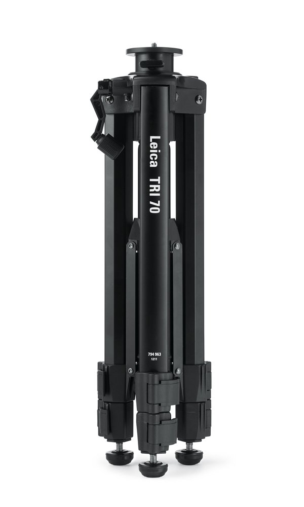 Leica Geosystems Disto TRI70 LINO Tripod, Flat Head, 1/4-20 Male Thread, Black, Full Size