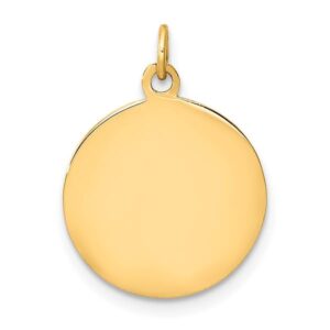 IceCarats 14K Yellow Gold Saint Luke Medal Necklace Charm Pendant Only