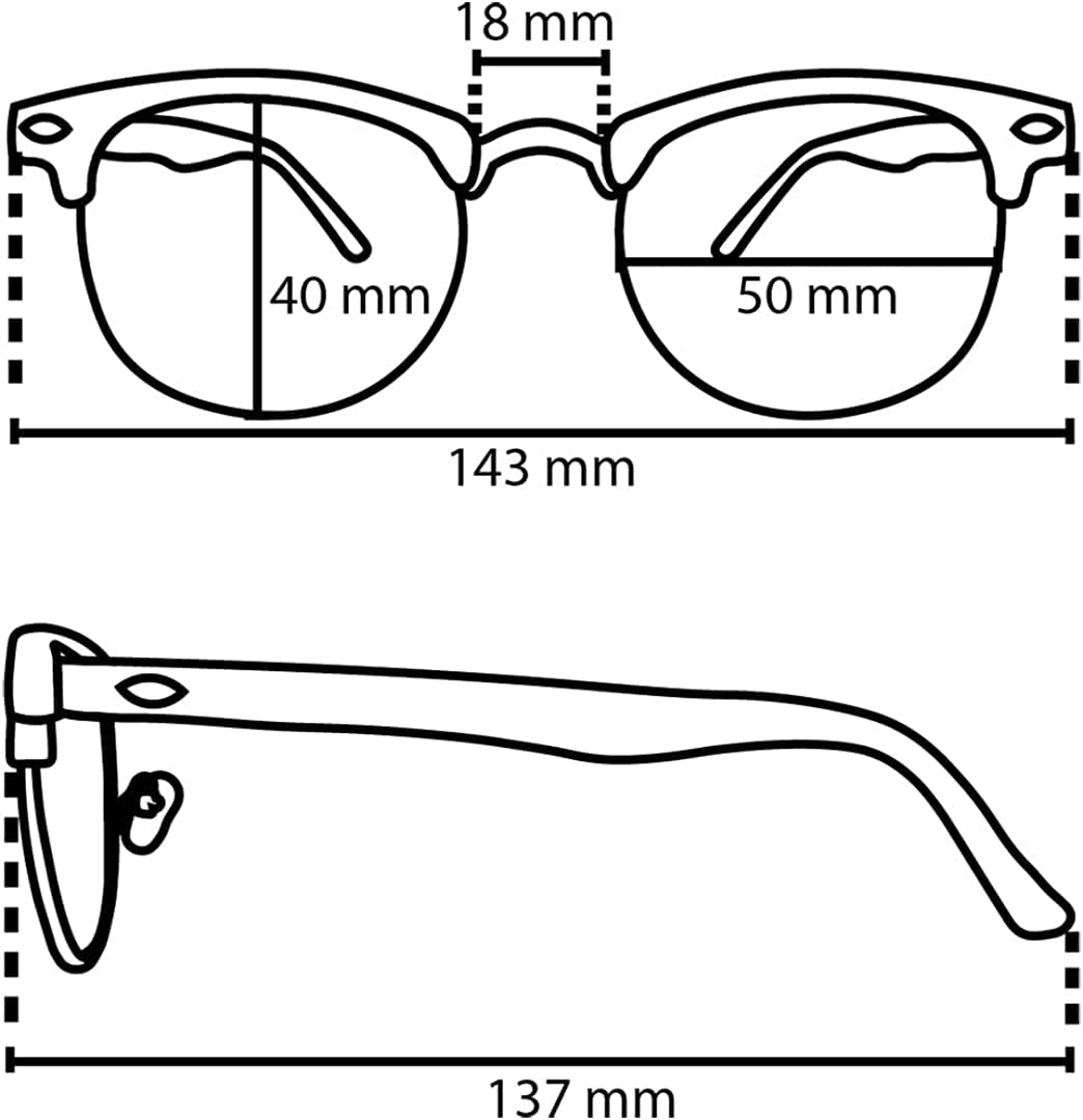 Goson Vintage-Inspired Horn Rimmed Eyeglasses Stylish, UV400 Protection, Perfect for Retro Vintage Fashion, Parties, Outings