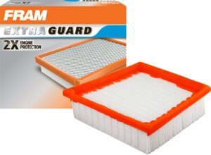 fram extra guard ca10997 replacement engine air filter for select ford fiesta (1.6l & 1.0l), provides up to 12 months or 12,000 miles filter protection