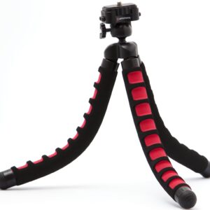 AGFA 12-Inch, Flexible Tripod with Foam Grips - Red APTP12R