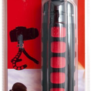 AGFA 12-Inch, Flexible Tripod with Foam Grips - Red APTP12R