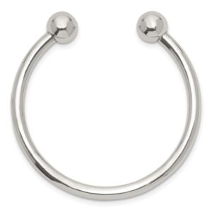 IceCarats 925 Sterling Silver Cuff Bangle Bracelet