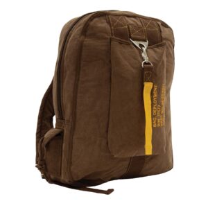 rothco vintage canvas flight bag, brown