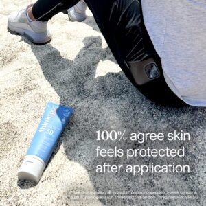 Thinksport SPF 50+ Mineral Sunscreen, 3 Oz, Safe, Natural Sunblock for Sports & Active Use, Water Resistant Reef Safe Sunscreen, Broad Spectrum UVA/UVB Sun Screen for Sun Protection