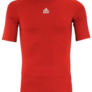 adidas Men's Techfit Cut and Sew Short Sleeve Tee, Power Red XX-Large