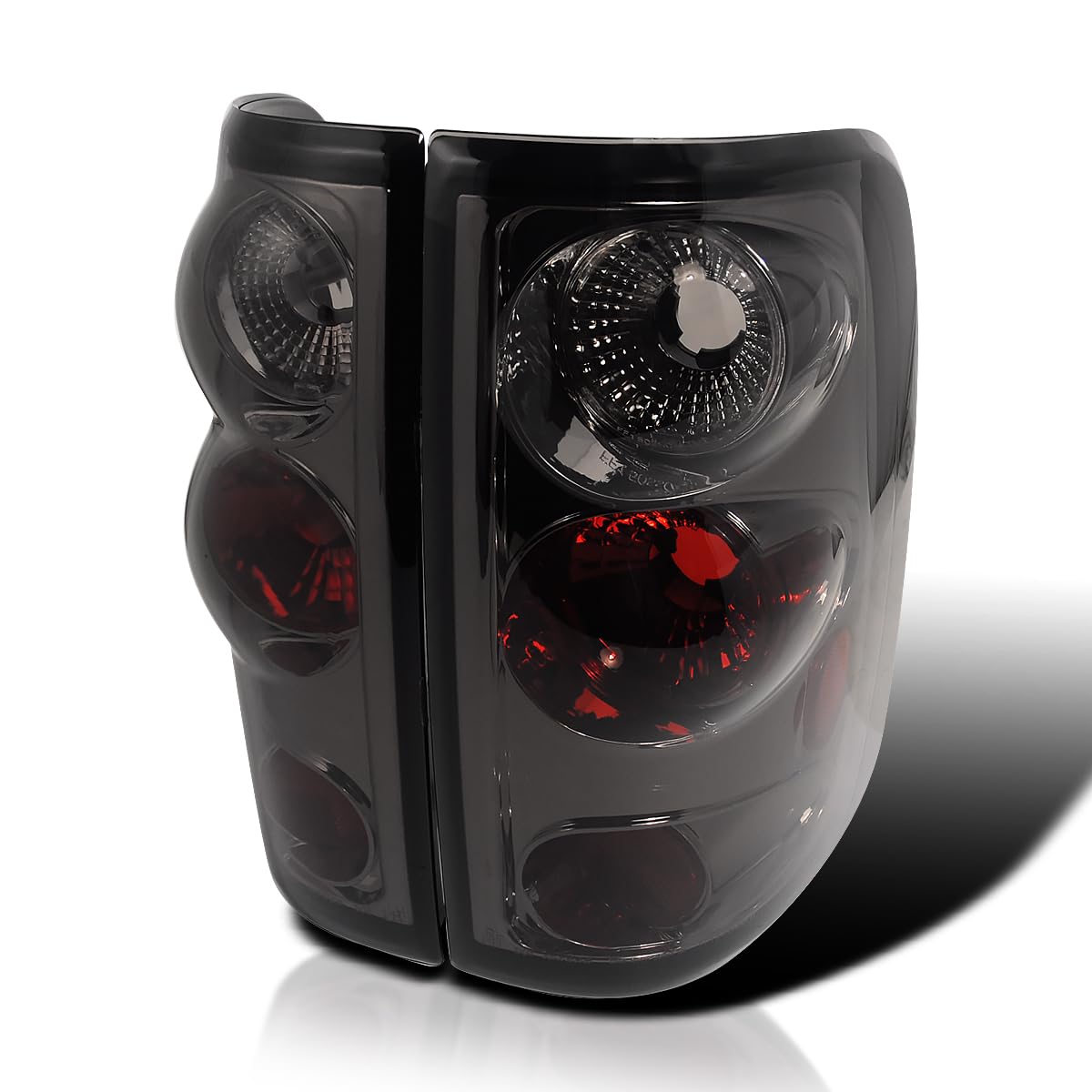 SPEC-D TUNING Smoke Lens Tail Lights Compatible with 2004-2008 Ford F-150 Styleside, Left + Right Pair Assembly