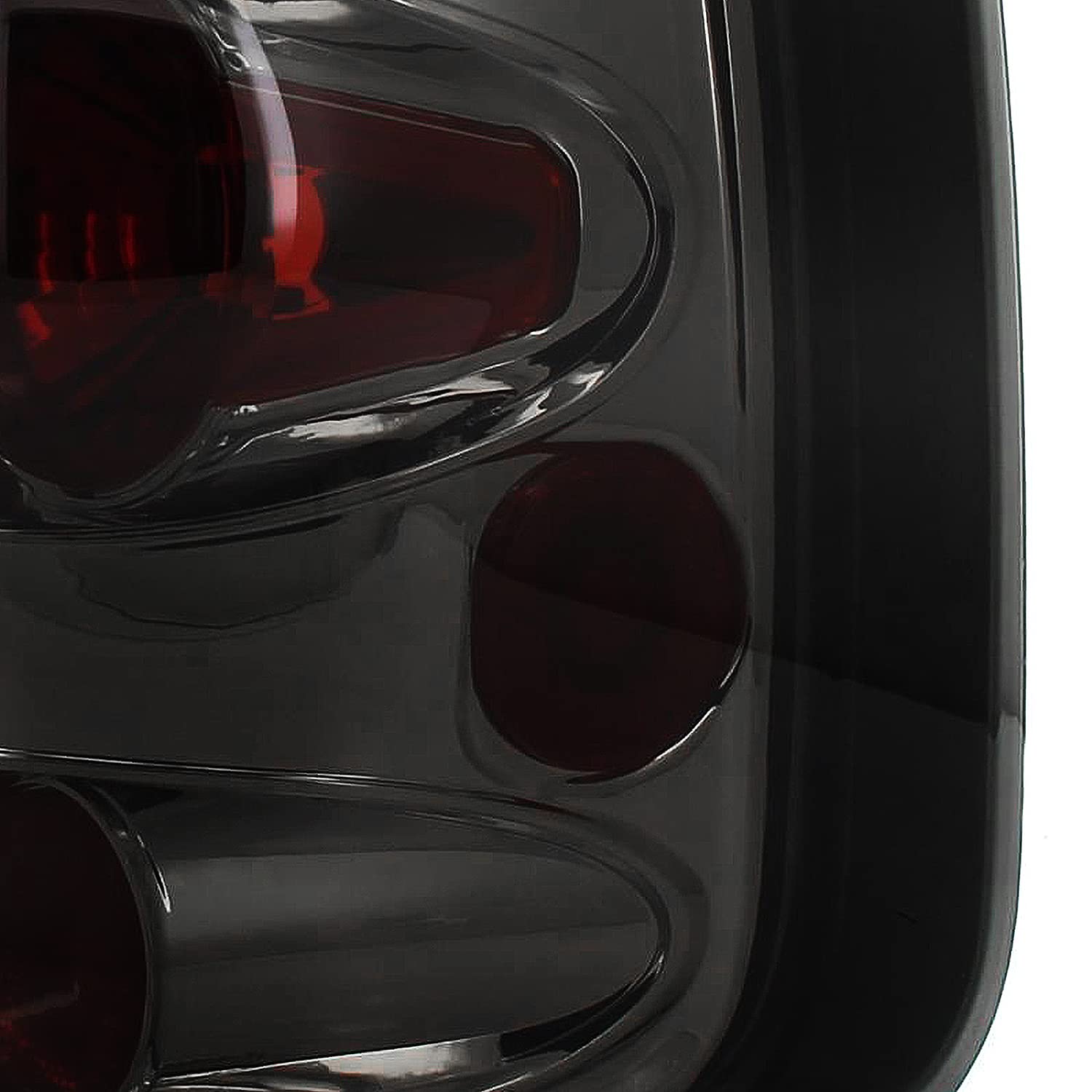 SPEC-D TUNING Smoke Lens Tail Lights Compatible with 2004-2008 Ford F-150 Styleside, Left + Right Pair Assembly