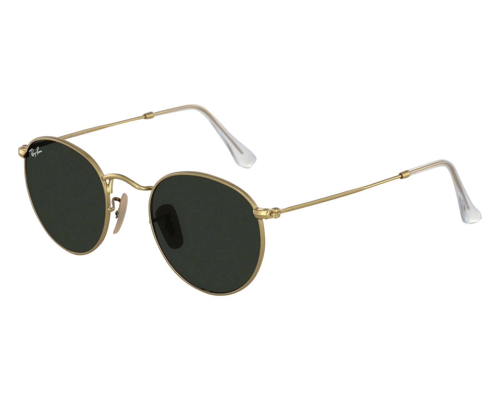 Ray Ban RB3447 ROUND METAL Sunglasses Color 001, Gold, 50 mm