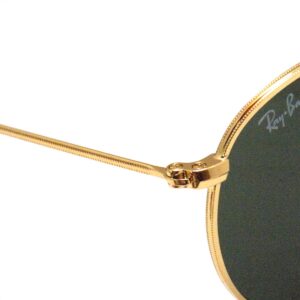 Ray Ban RB3447 ROUND METAL Sunglasses Color 001, Gold, 50 mm