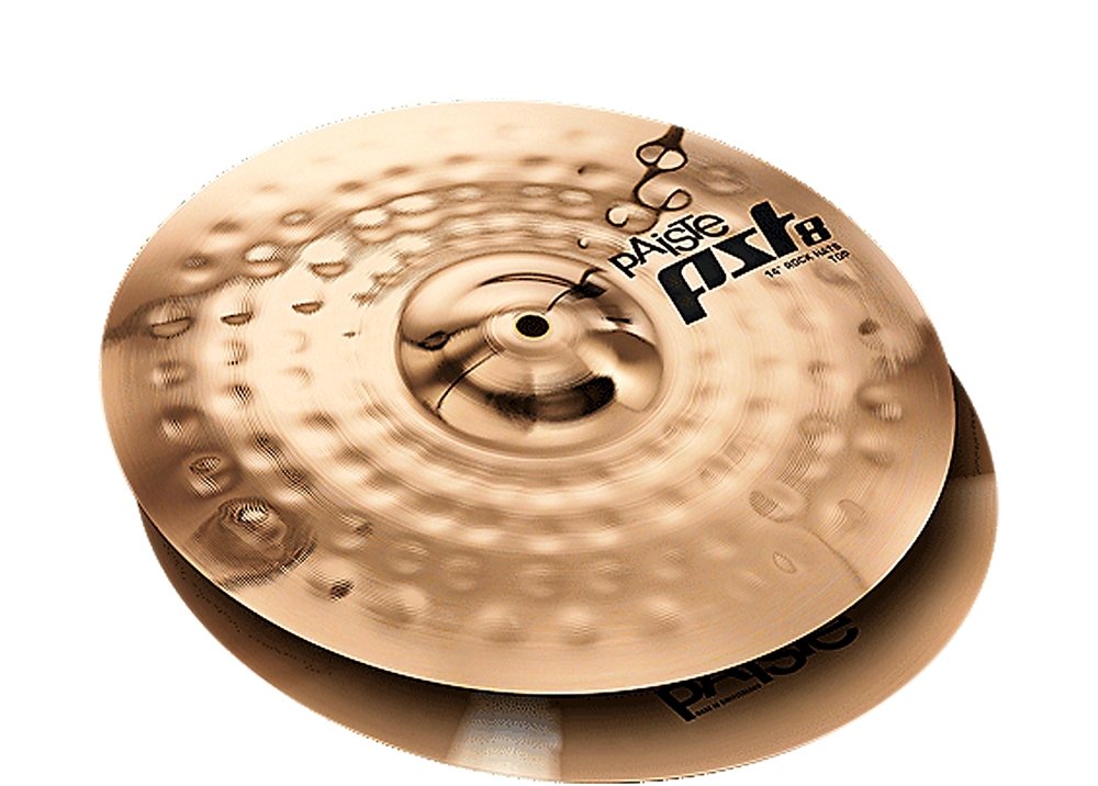 Paiste PST 8 Reflector Rock Hi-hat Cymbals - 14-inch