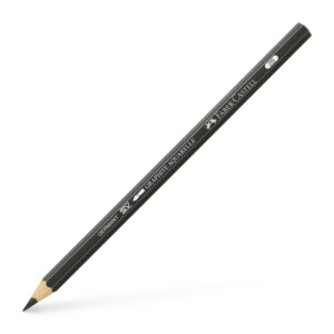 faber-castell graphite aquarelle water-soluble single pencil, 2b