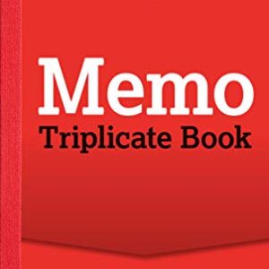 Silvine Triplicate Memo Book - Numbered 1-100 with Index Sheet (210 x 127mm) [Pack of 6]