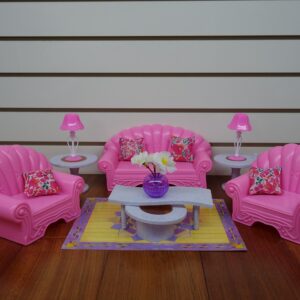 Gloria Dollhouse Furniture Living Room Playset