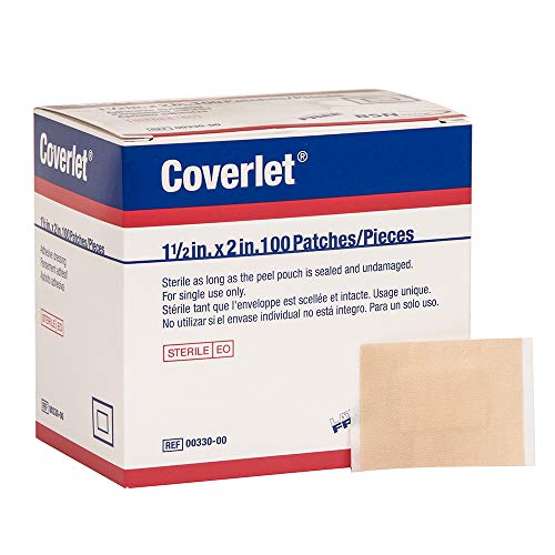 Coverlet Adhesive Patch Bandage 1-1/2" x 2", 100 per Box