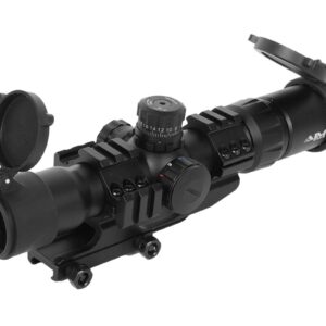 AIM SPORTS JTCR1 Tri Illuminated Cqb Scope with Locking Turrets/Arrow, 1.5-4X30mm