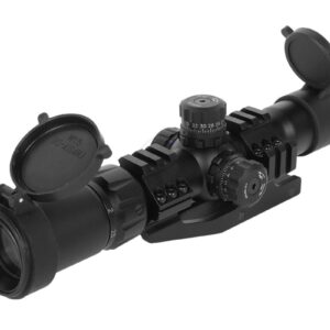 AIM SPORTS JTCR1 Tri Illuminated Cqb Scope with Locking Turrets/Arrow, 1.5-4X30mm