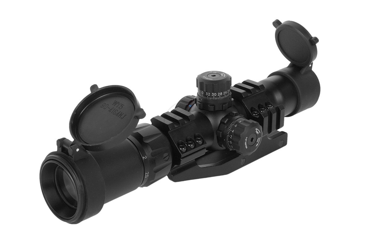 AIM SPORTS JTCR1 Tri Illuminated Cqb Scope with Locking Turrets/Arrow, 1.5-4X30mm