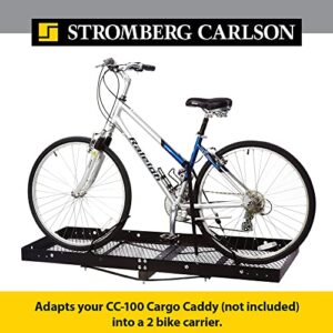 Stromberg Carlson CC-125 Cargo Caddy Bike Rack Adapter, Convenient Bike Rack Solution Travel, Accommodate up to 2 Bikes with 4 Piece Set - set Bike Rack Adapter, Black