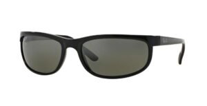 ray-ban predator 2 sunglasses rb2027 601/w1 black crystal mirror gray