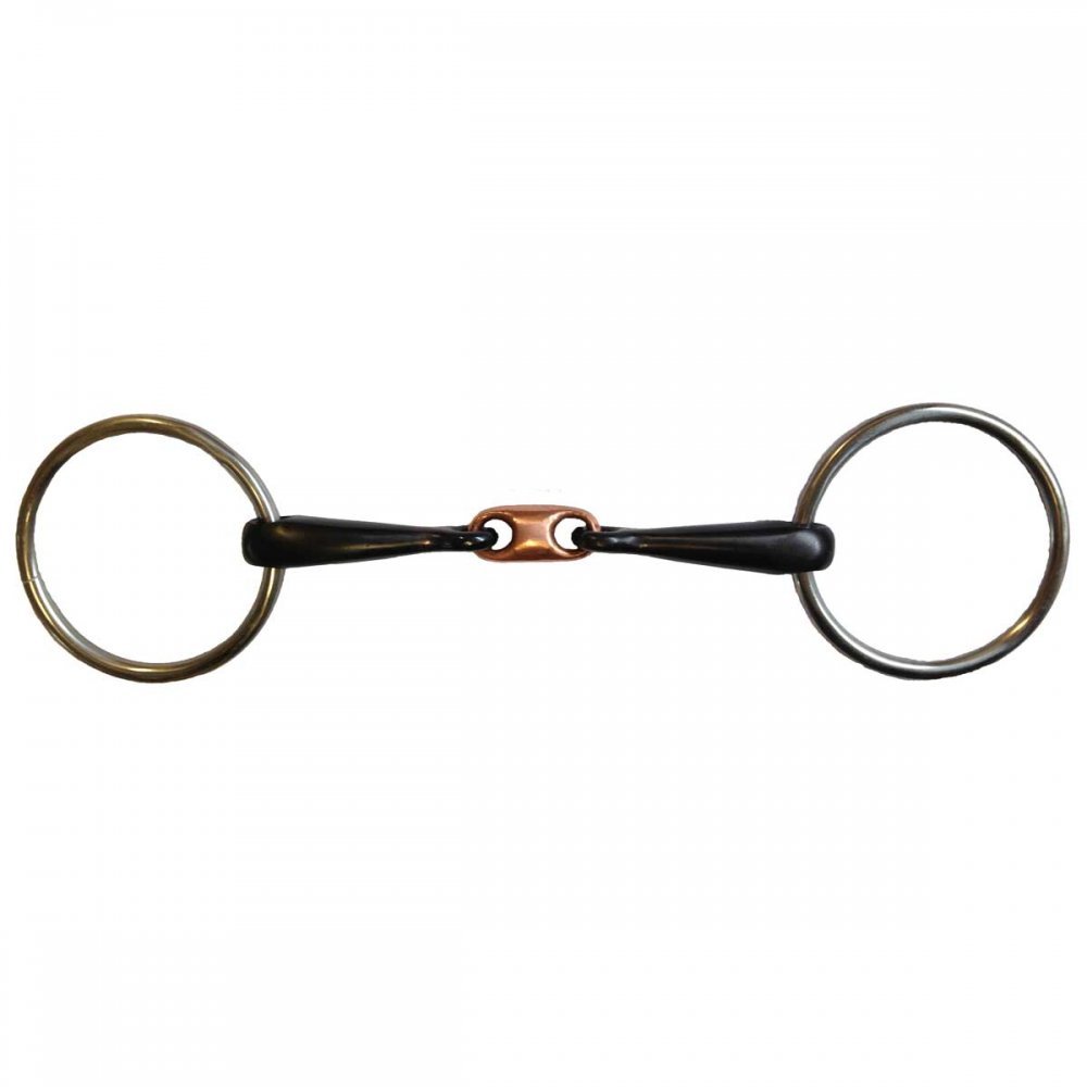 Shires Equestrian Copper Lozenge Sweet Iron Snaffle Bit (5.5")