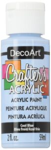 decoart dca76-3 crafter's acrylic paint, 2-ounce, cool blue