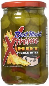 best maid xtreme hot pickle bitez 24oz jar (pack of 2)