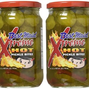 Best Maid Xtreme Hot Pickle Bitez 24oz Jar (Pack of 2)