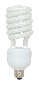 satco s7334 40 watt (150 watt) 2600 lumens hi-pro spiral cfl soft white 2700k medium base 120 volt light bulb, energy star