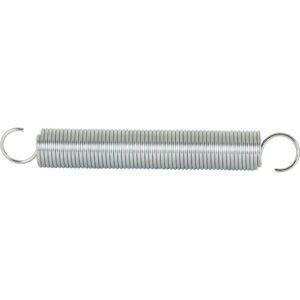 prime-line sp 9628 extension spring, spring steel construction, nickel-plated finish, 0.105 ga x 1-1/16 in. x 7 in., single loop open (single pack)